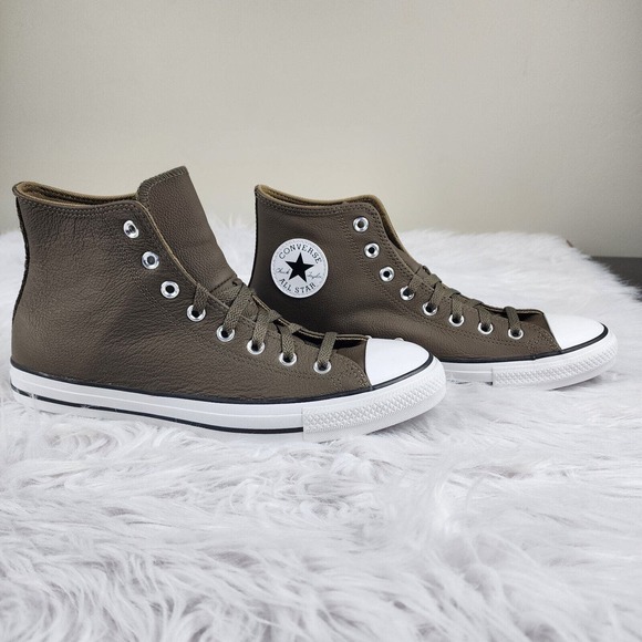 Converse | Shoes | Converse Chuck Taylor All Star Brown Leather High ...